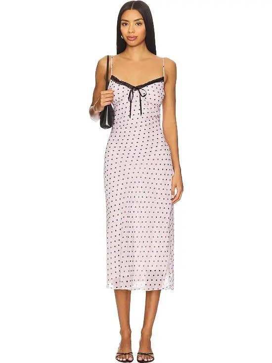 BELLA VENICE X Avani Dress - Pink Polka Dot