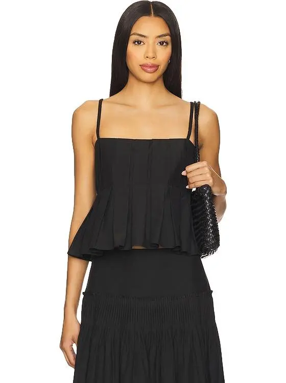 Theory Hi Low Cami Top - Black