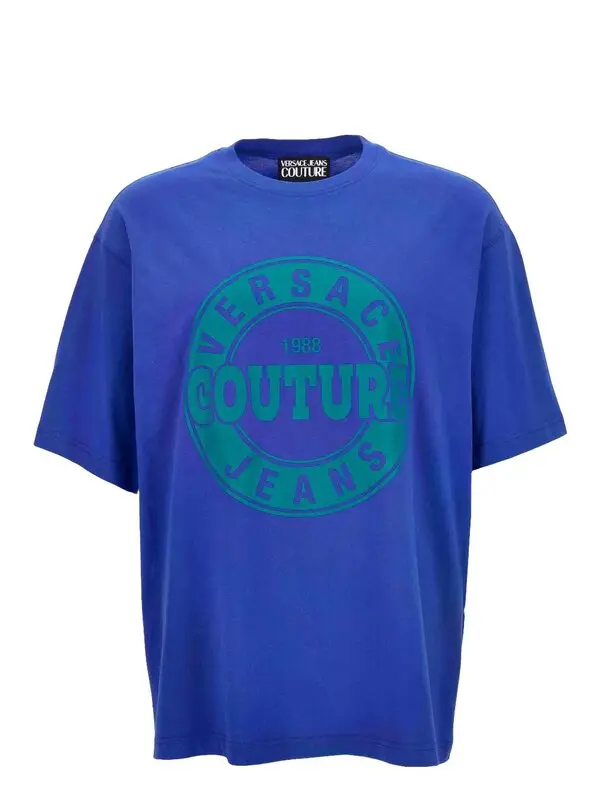 Versace Logo-print T-shirt - Blue