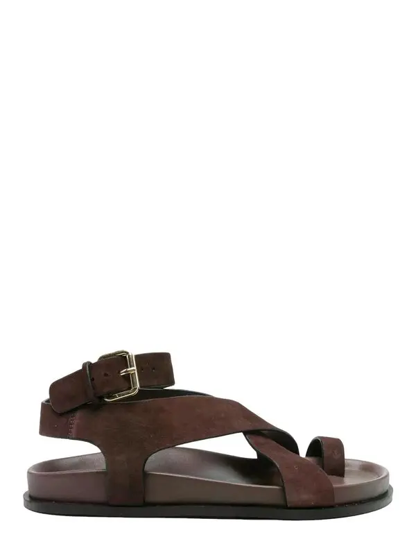 A.emery Jalen Flat Sandals - Brown