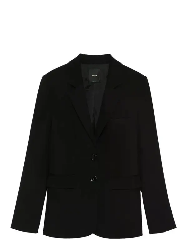 Pinko Notched-lapel Blazer - Black