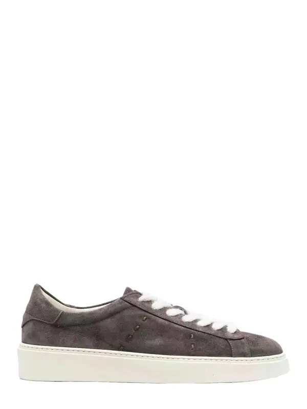 Eleventy Suede Lace-up Sneakers - Purple