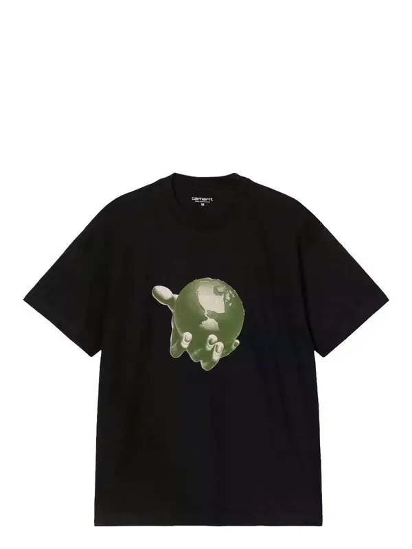 Carhartt Work In Progress Globe-print T-shirt - Black