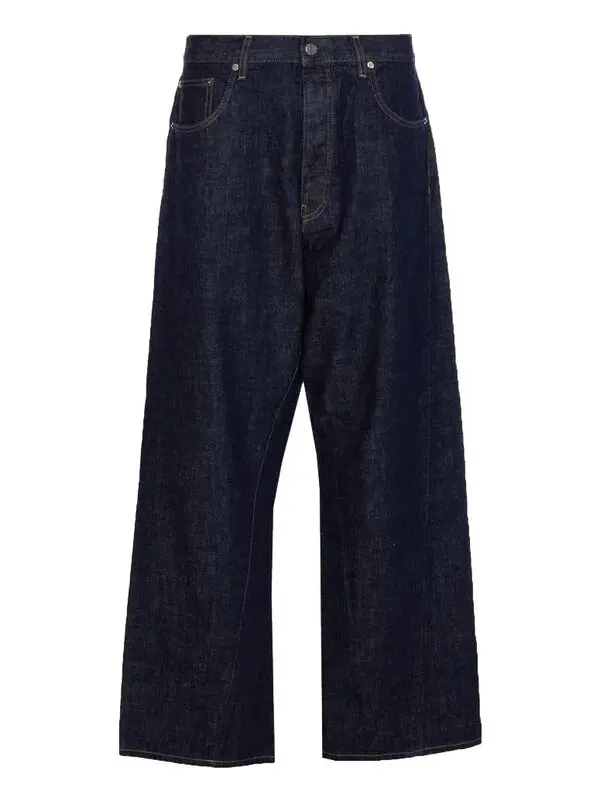 SUNFLOWER Wide Leg Denim Jeans - Blue