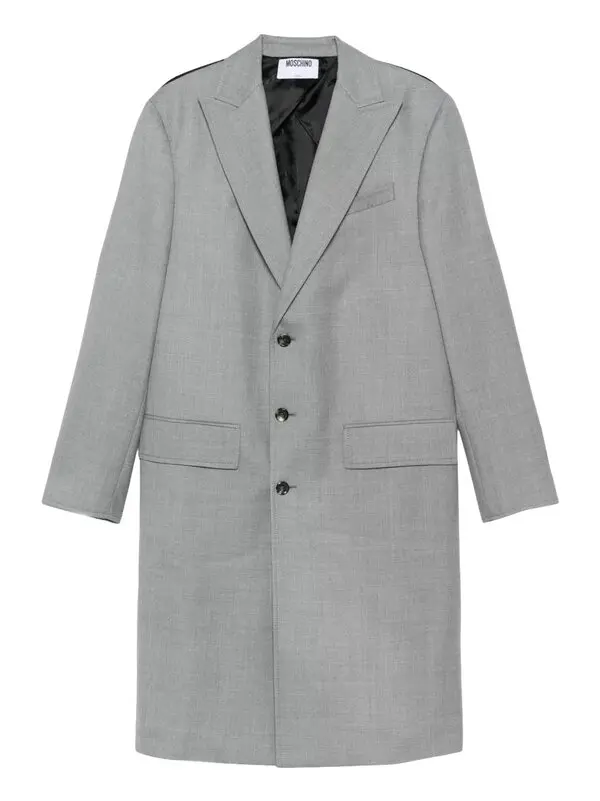 Moschino Paneled Coat - Grey