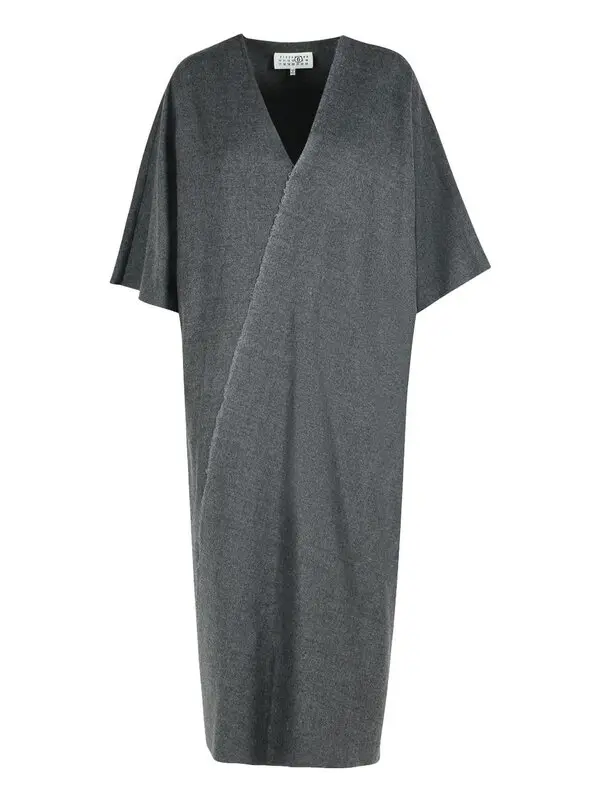 MAISON MARGIELA Virgin Wool Dress - Grey