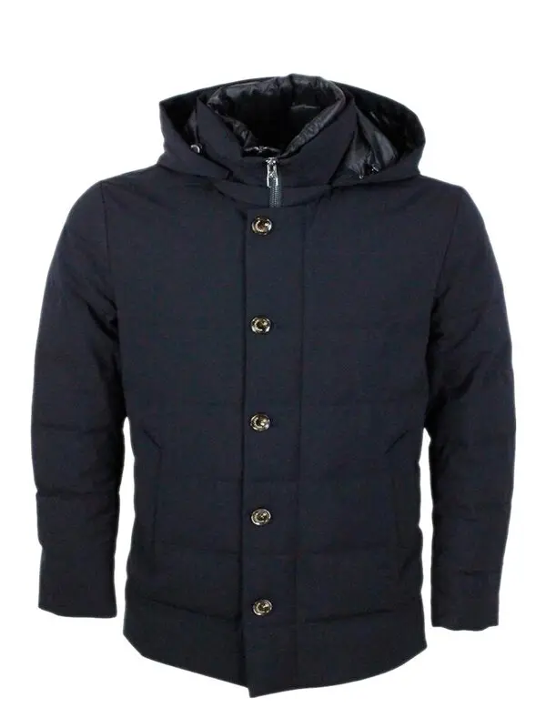 MONTECORE Jacket With Detachable Hood - Dark Blu