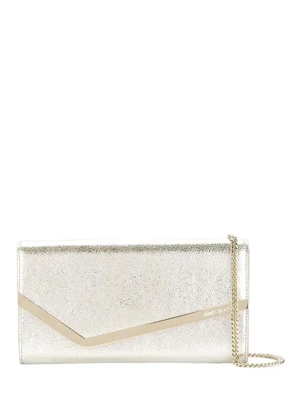 JIMMY CHOO Emmie Glee Chain Pouch - Grey