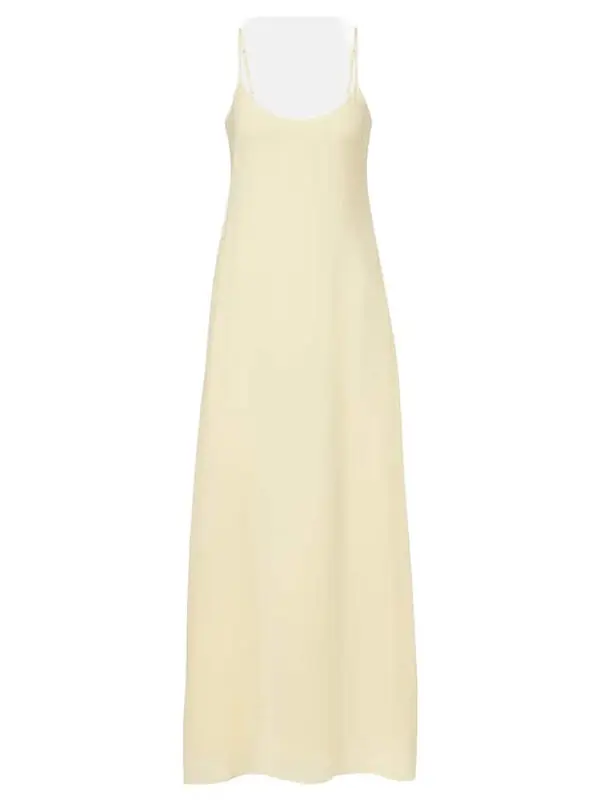 LESET Ari Crêpe Maxi Dress - Yellow