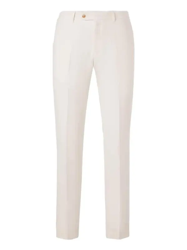 Frescobol Carioca Affonso Linen Straight Pants - White