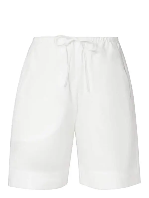 LESET Kyoto Cotton Shorts - White
