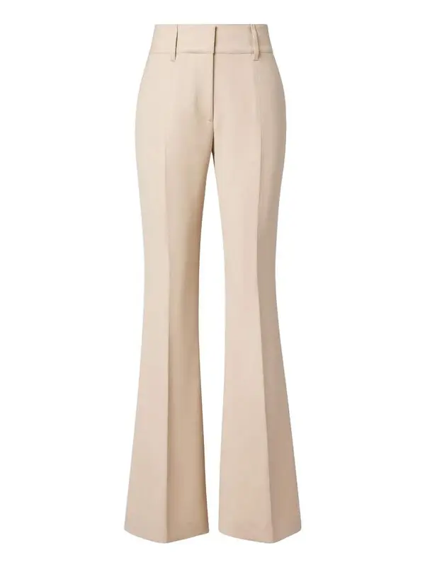 Gabriela Hearst Rhein High-rise Flared Wool Pants - Beige