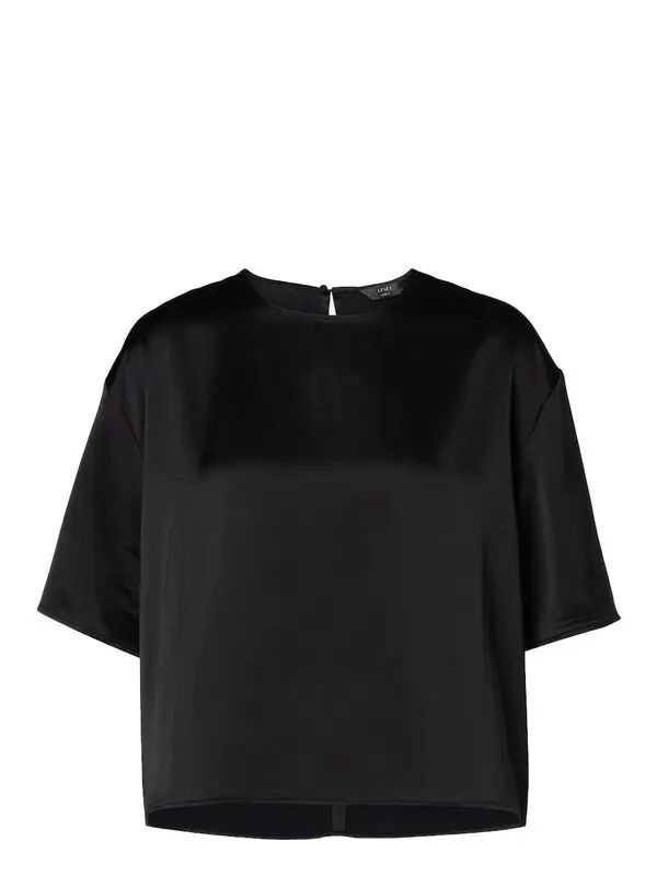 LESET Barb Satin T-shirt - Black