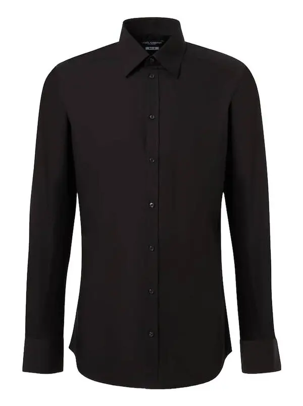Dolce & Gabbana Cotton Poplin Shirt - Black