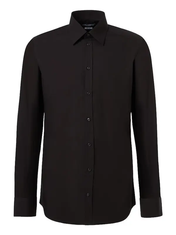 Dolce & Gabbana Cotton Poplin Shirt - Black