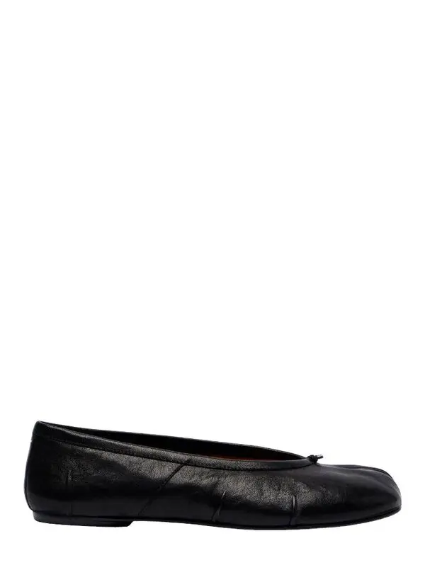 MAISON MARGIELA Tabi Leather Ballet Flats - Black