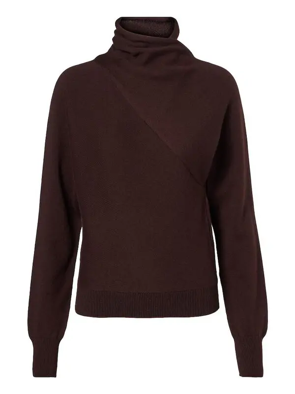 TOM FORD Cashmere And Cotton Turtleneck Sweater - Brown