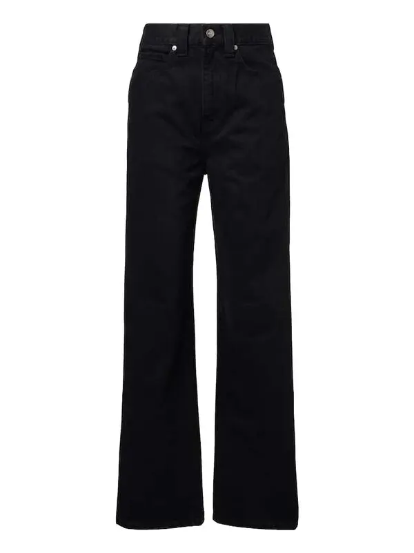 Khaite Bonnie Low-rise Straight Jeans - Black