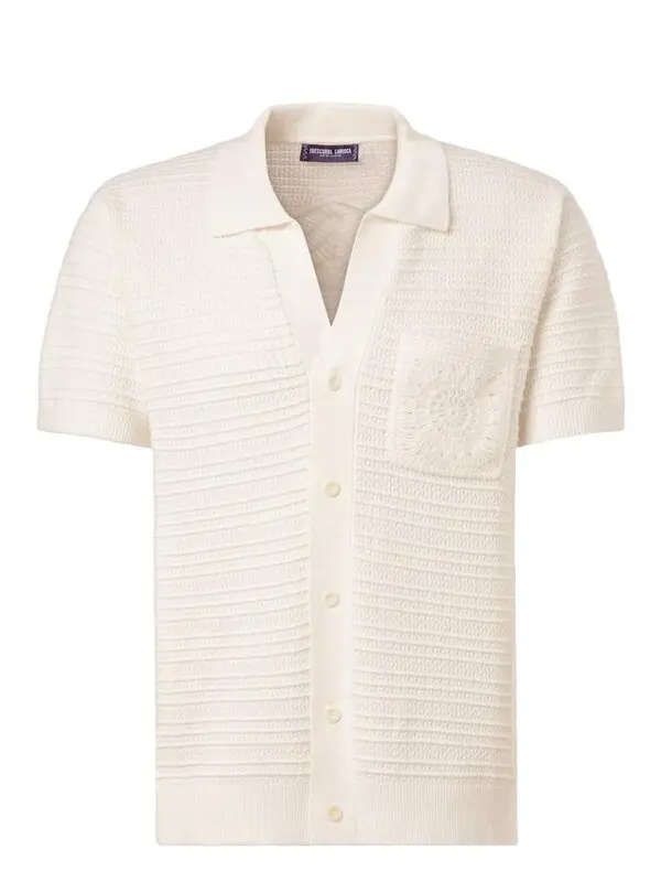 Frescobol Carioca César Crochet Cotton Shirt - White