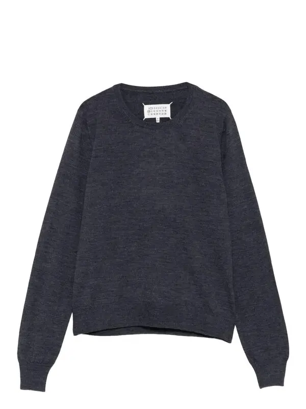 MAISON MARGIELA Wool Crewneck Sweater - Blue