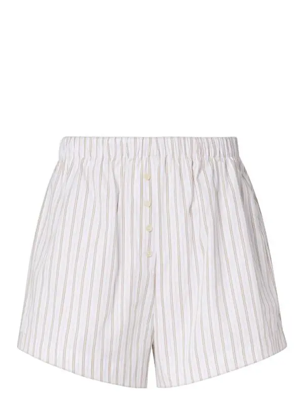 LESET Yoshi Striped Cotton-blend Twill Boxers - Multicoloured