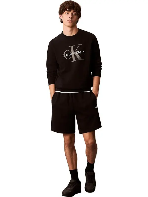 Calvin Klein Archive Logo Fleece Shorts - Black