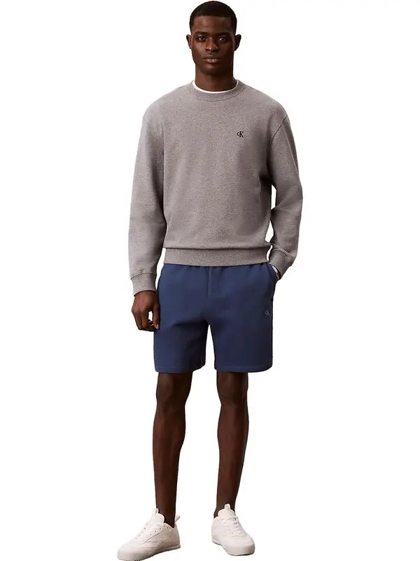 Calvin Klein Archive Logo Fleece Shorts - Dark Denim