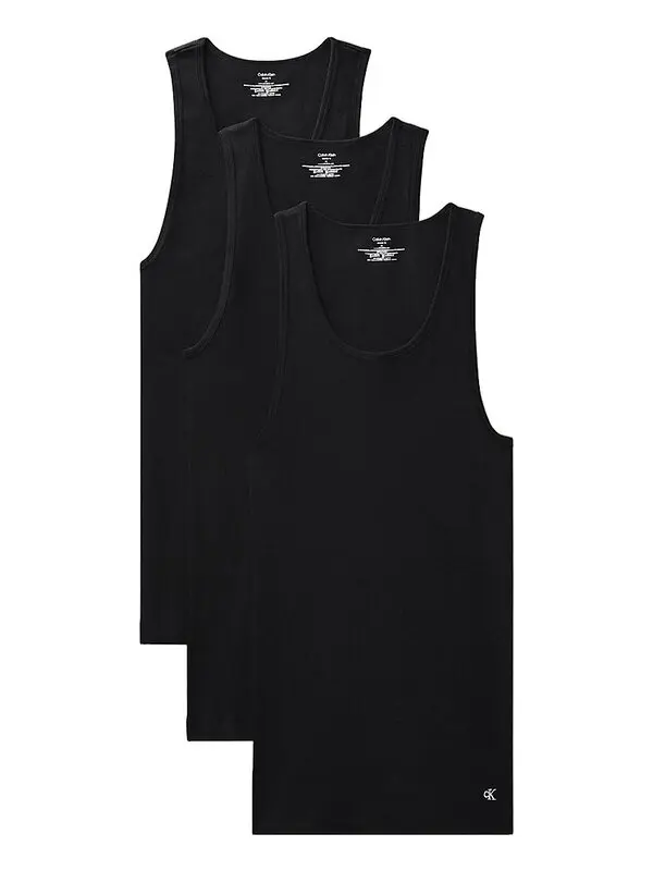 Calvin Klein Cotton Classics 3-pack Tank Top - Black