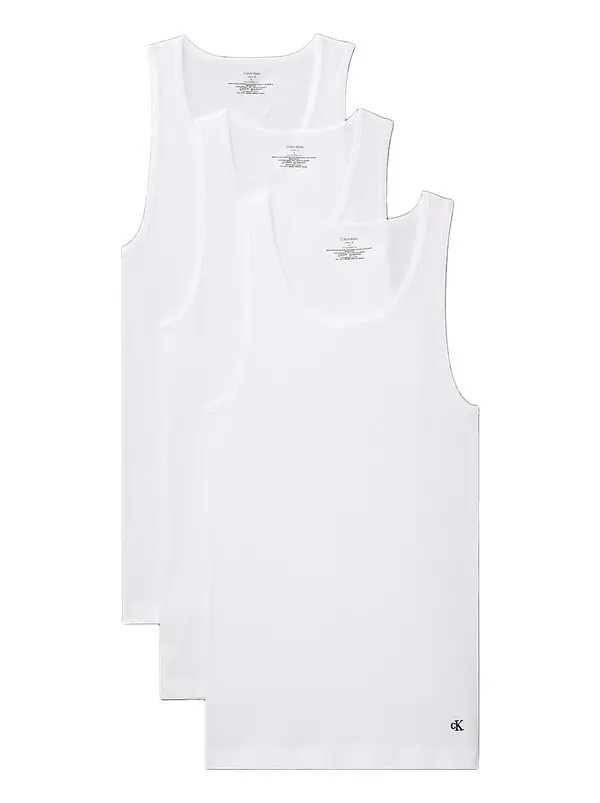 Calvin Klein Cotton Classics 3-pack Tank Top - White