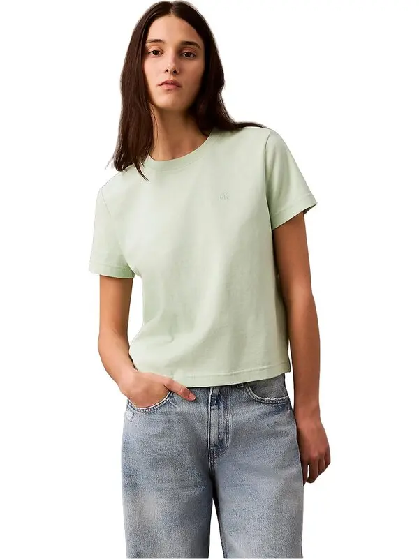 Calvin Klein Archive Logo T-shirt - Cameo Green