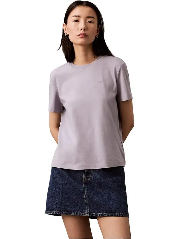 Calvin Klein Archive Logo T-shirt - Lilac Grey
