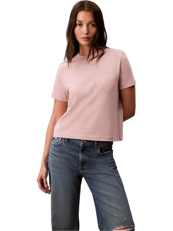 Calvin Klein Archive Logo T-shirt - Pale Mauve