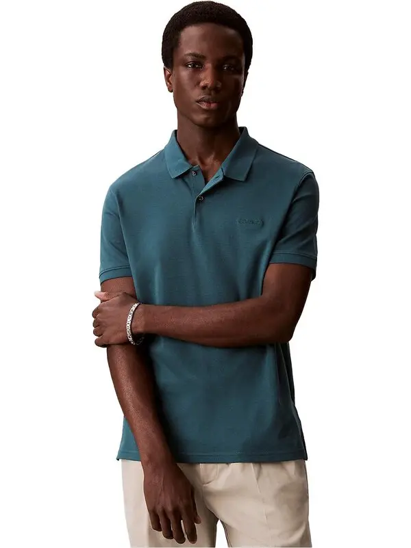 Calvin Klein Liquid Touch Polo Shirt - Tahoe Green
