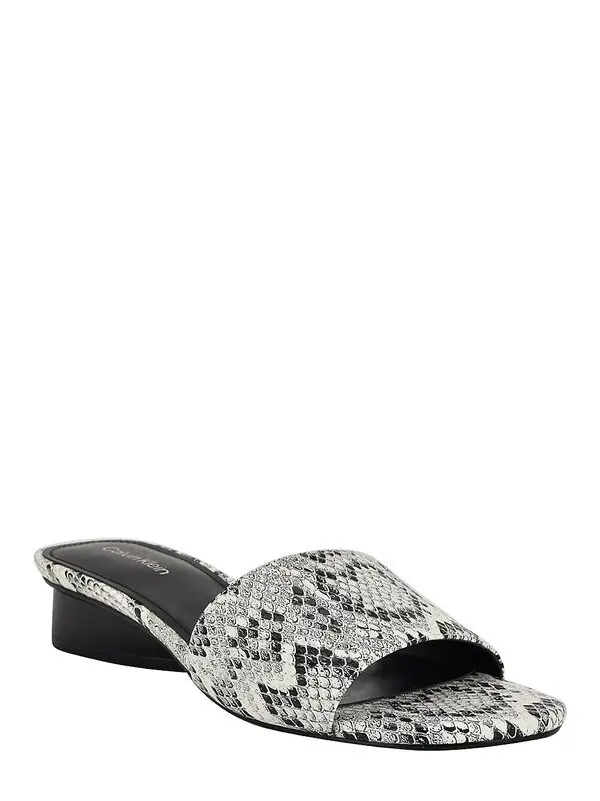 Calvin Klein Kimmie Sandal - White / Black