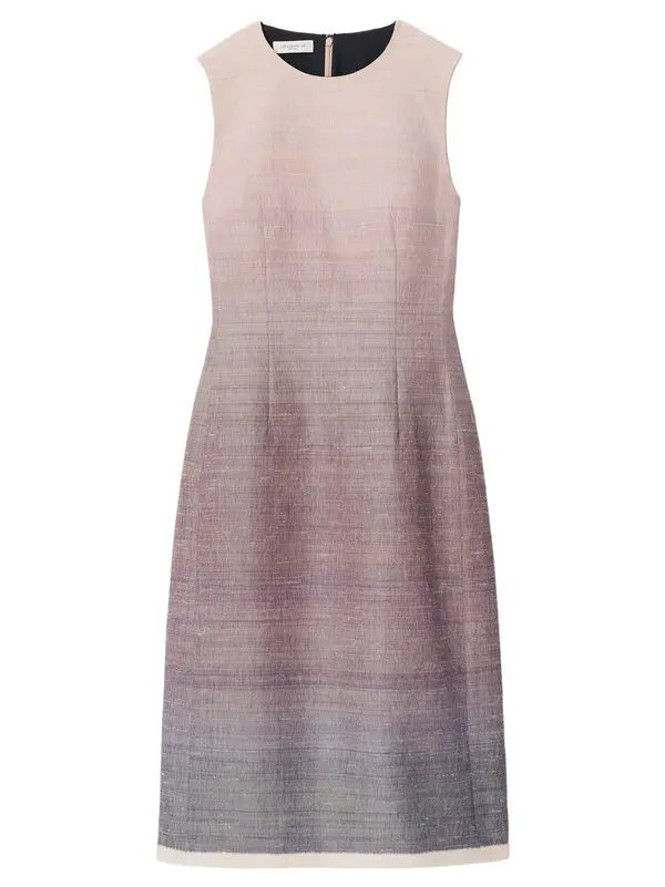 Lafayette 148 New York A-line Ombré Sheath Dress - Violet Ash Multi