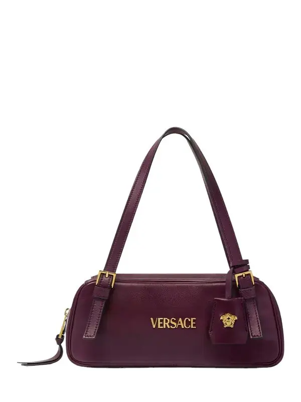 Versace Tag Shoulder Bag - Red