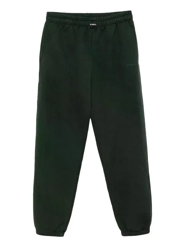 Vetements Embroidered-logo Trousers - Green