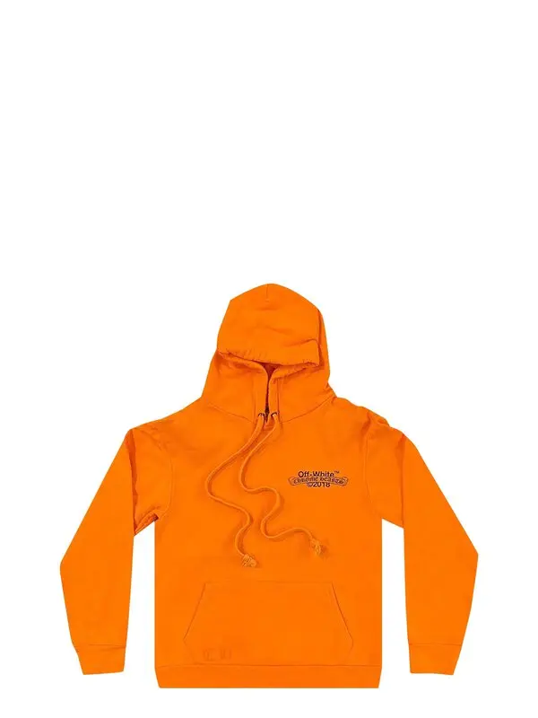 Chrome Hearts X Off-white Scroll Hoodie - Orange