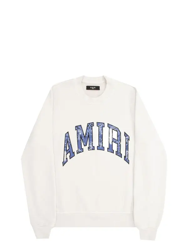Amiri Bandana Applique Crewneck - White