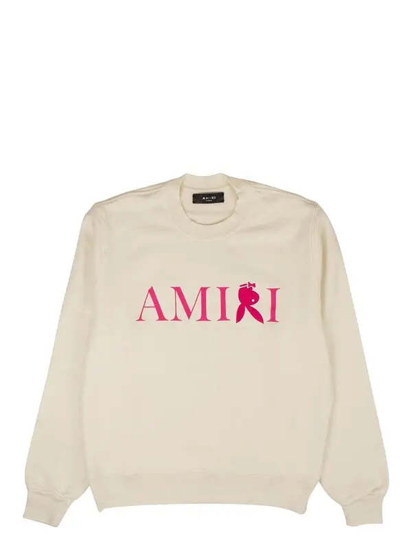 Amiri Reverse Bunny Crewneck - White