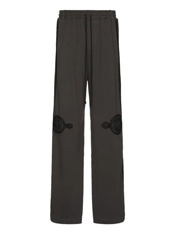 SONG FOR THE MUTE Appliqué Relaxed Lounge Pant - Black