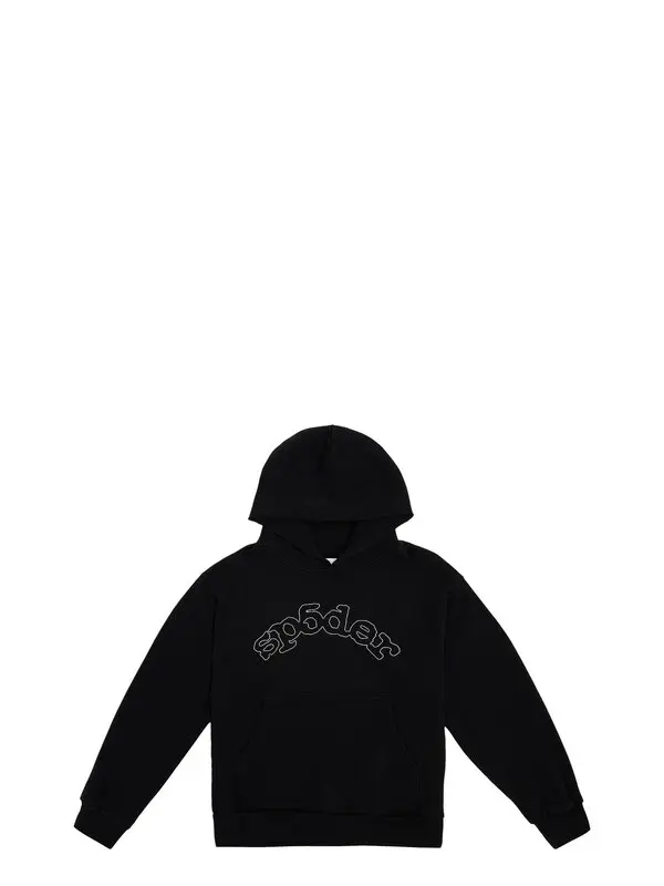 SP5DER Logo Hoodie - Black