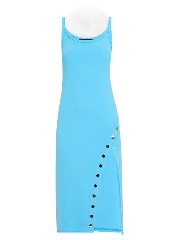 Generation Love Veneta Knit Snap Midi Dress - Aqua