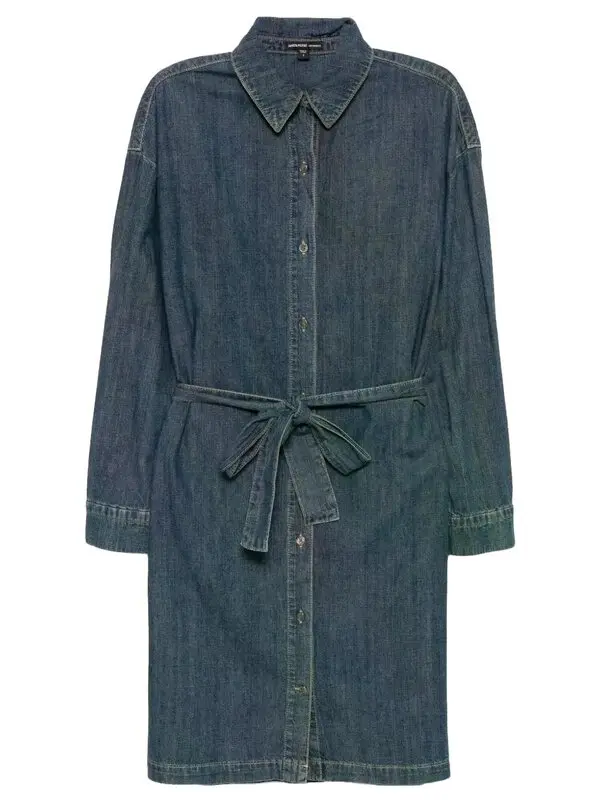JAMES PERSE Denim Shirt Dress - Blue