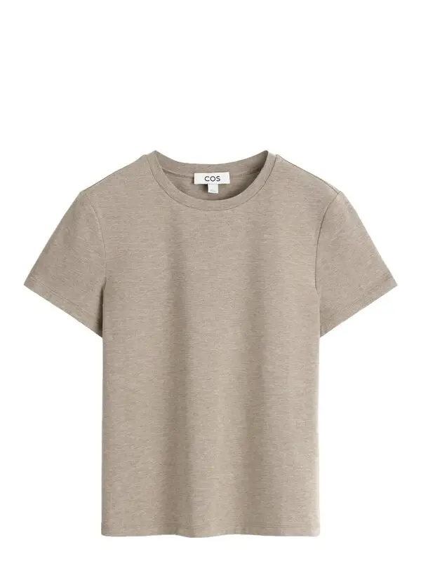 Cos Shrunken T-shirt - Beige