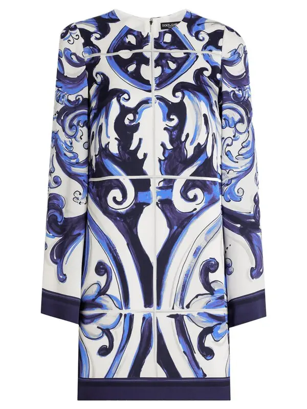 Dolce & Gabbana Majolica- Charmeuse Dress - Print