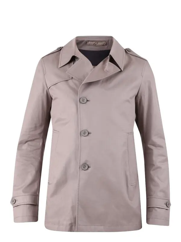 Herno Cotton Trench Coat - Grey