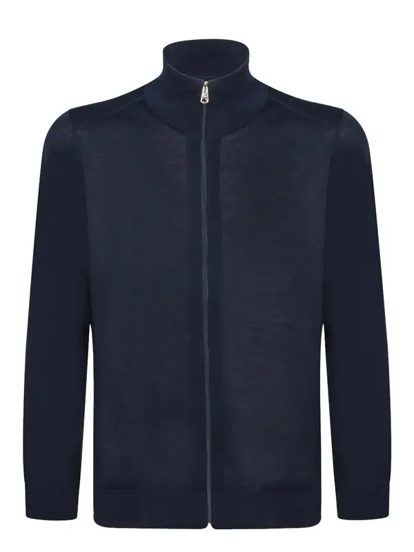 Paul Smith Merino Wool Cardigan - Blue