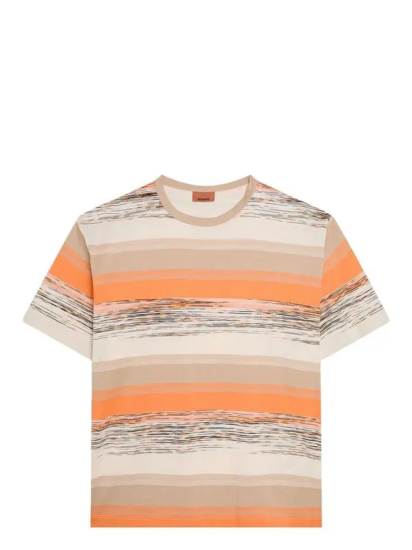 Missoni Striped Cottonjersey Tshirt - Neutral