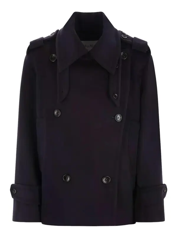 Max Mara Double-breasted Trench Coat - Blue